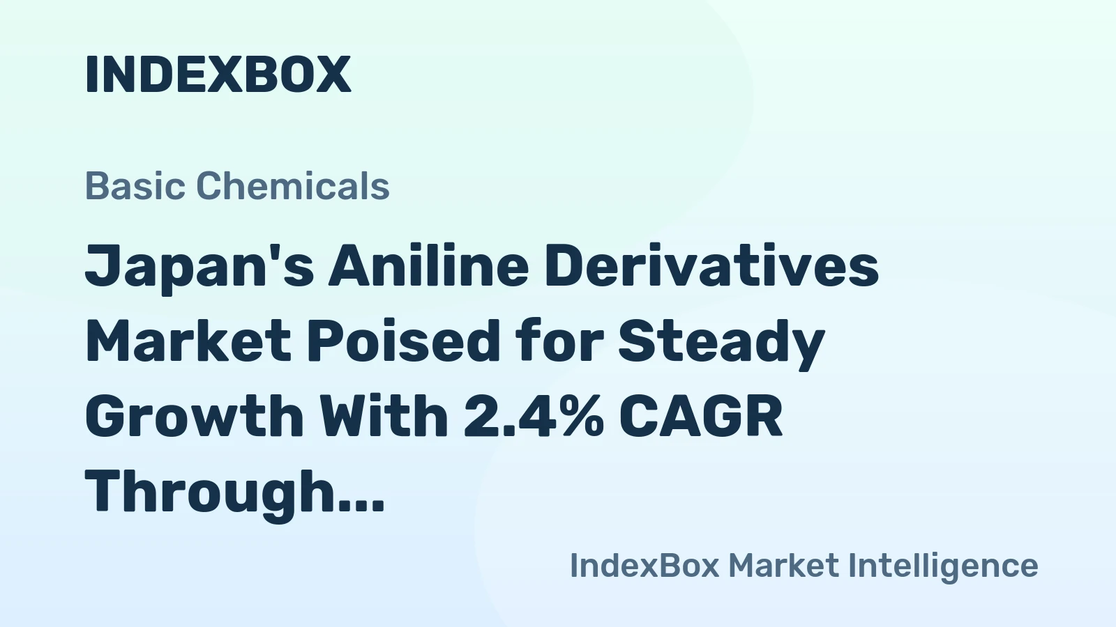 Japan's Aniline Derivatives Market Poised for Steady Growth With 2.4% CAGR Through 2035