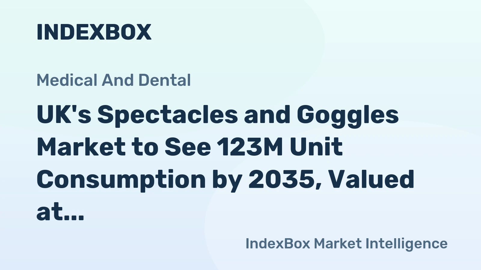 UK's Spectacles and Goggles Market to See 123M Unit Consumption by 2035, Valued at $730M
