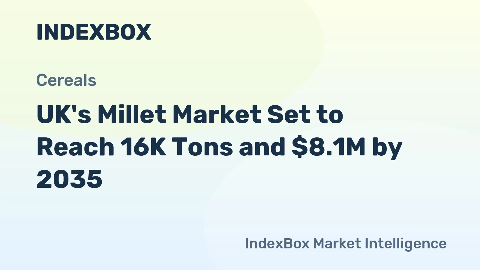 UK's Millet Market Set to Reach 16K Tons and $8.1M by 2035