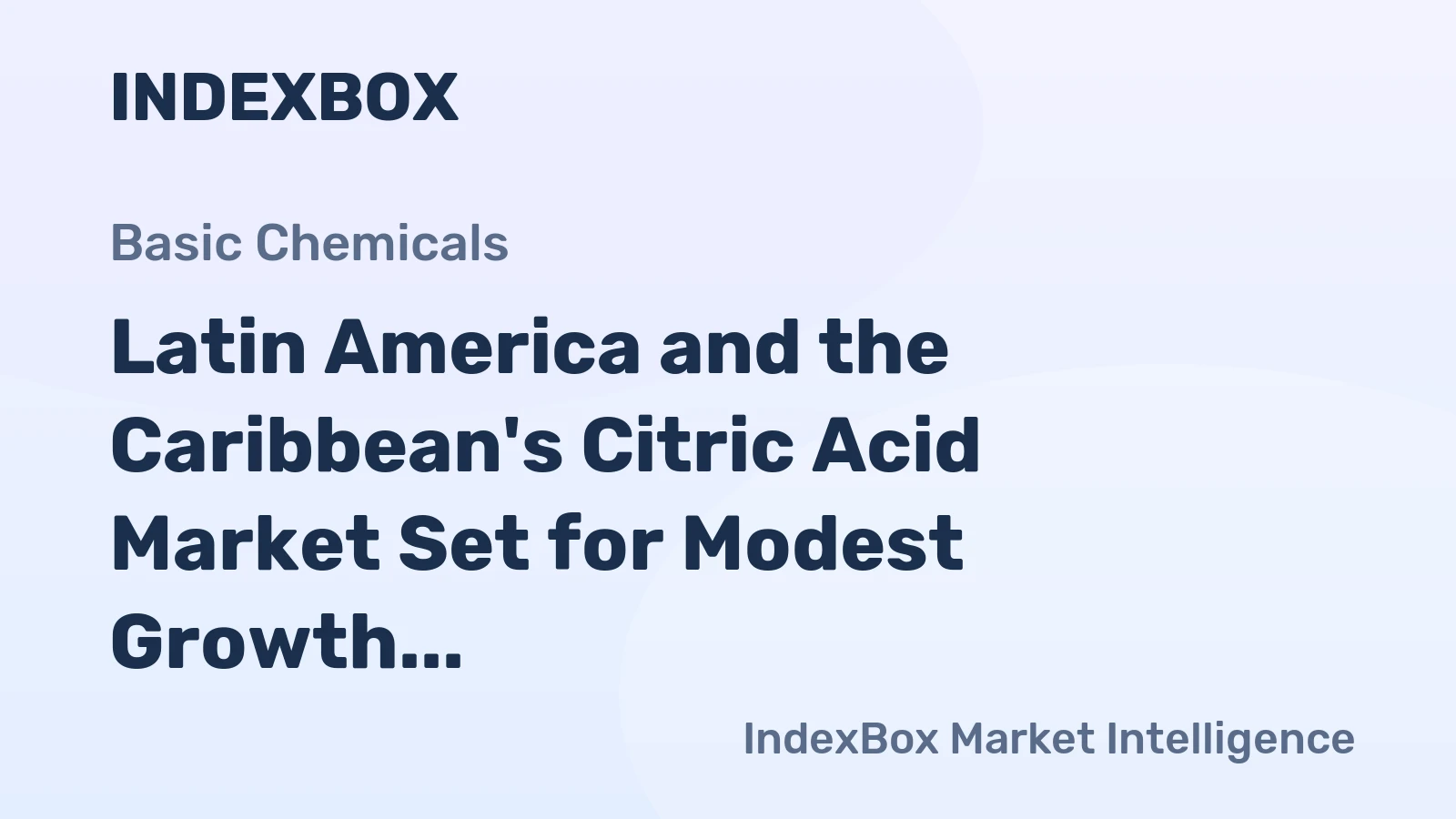 Latin America and the Caribbean's Citric Acid Market Set for Modest Growth With +0.9% Volume CAGR Through 2035