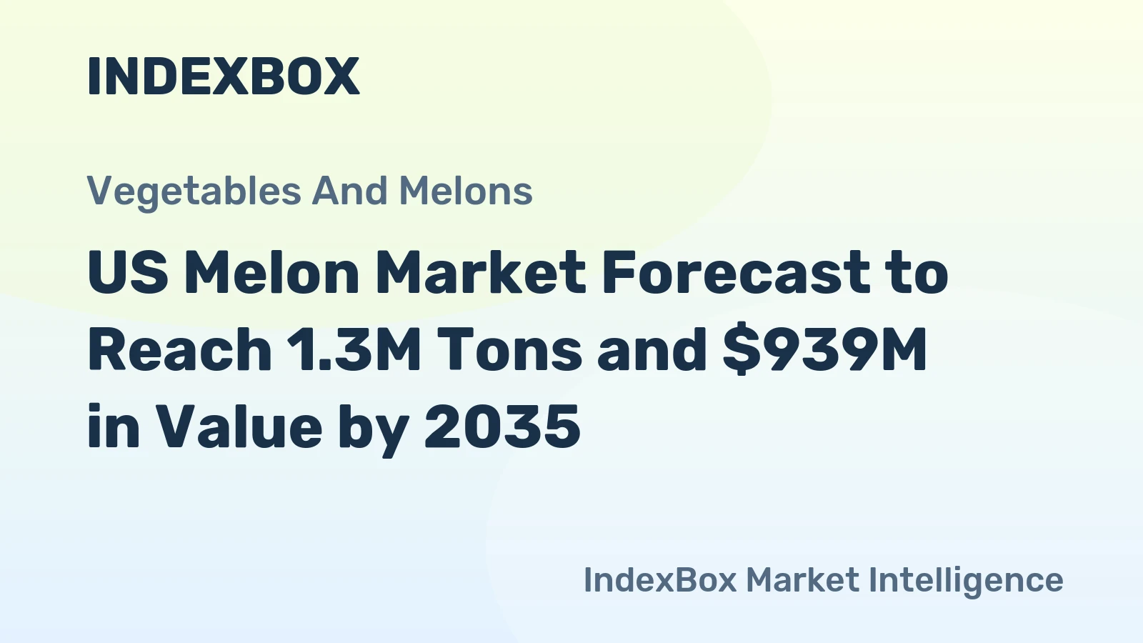 US Melon Market Forecast to Reach 1.3M Tons and $939M in Value by 2035