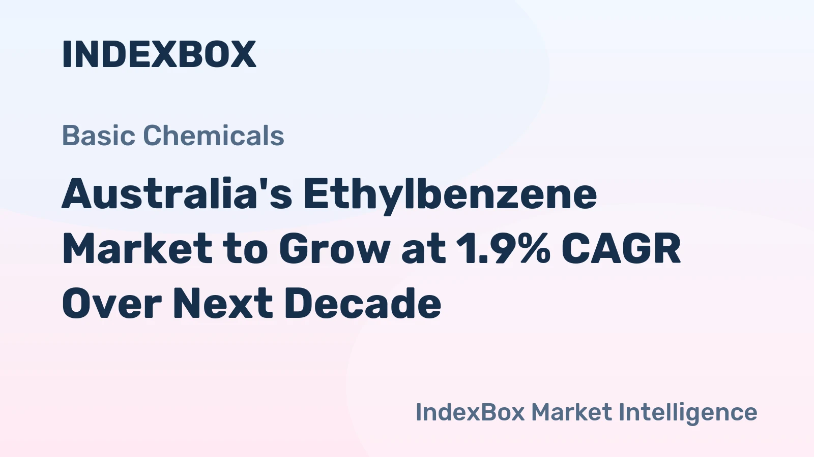 Australia's Ethylbenzene Market to Grow at 1.9% CAGR Over Next Decade