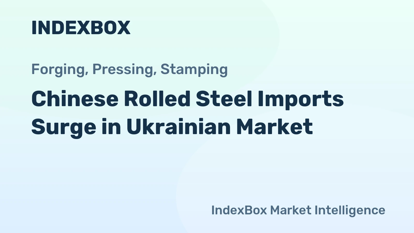 Chinese Rolled Steel Imports Surge in Ukrainian Market