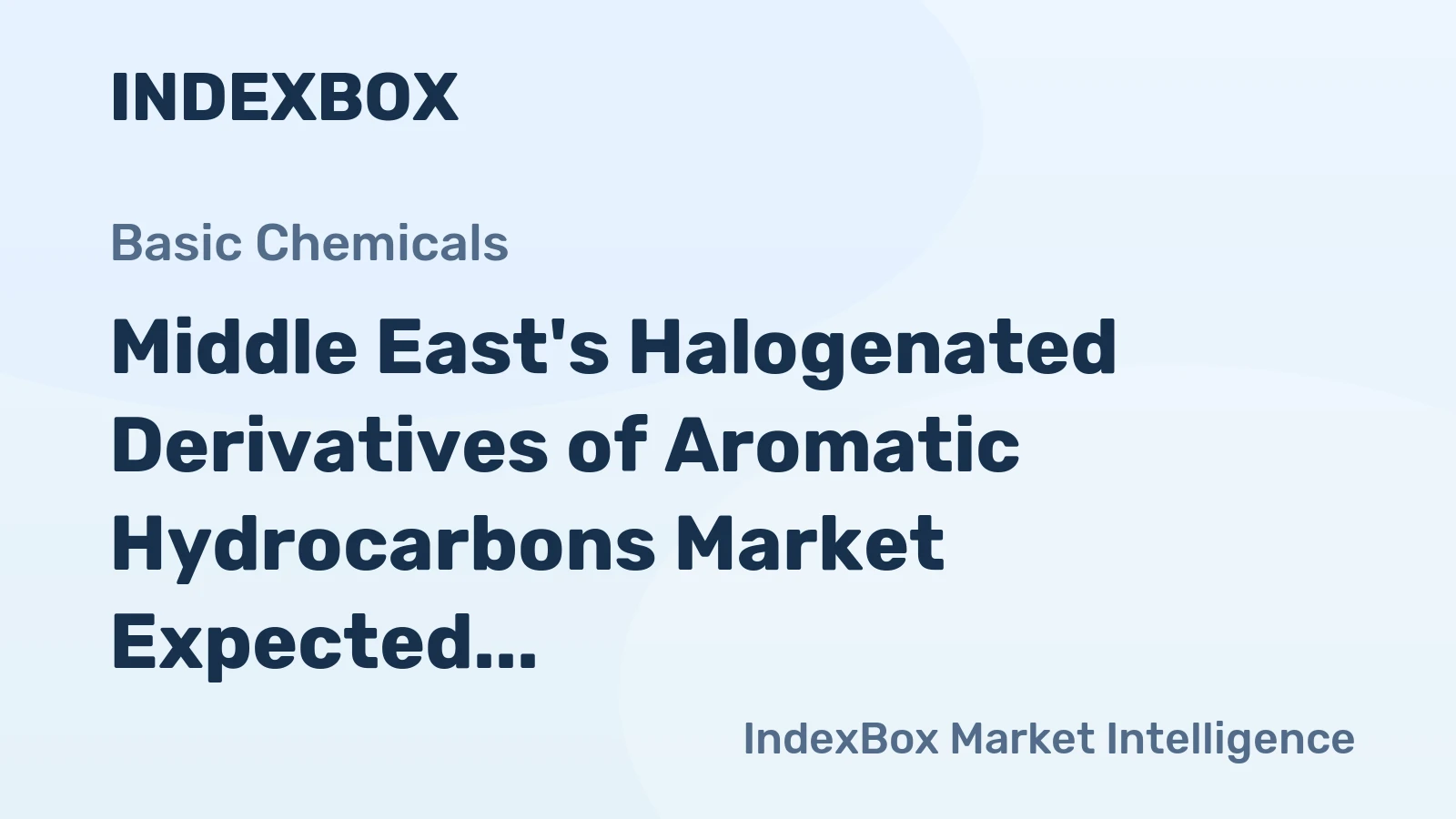 Middle East's Halogenated Derivatives of Aromatic Hydrocarbons Market Expected to See Steady Growth with a CAGR of +0.6% from 2024 to 2035
