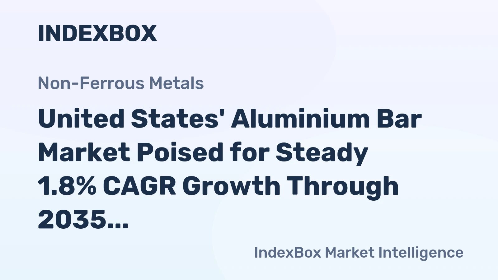 United States' Aluminium Bar Market Poised for Steady 1.8% CAGR Growth Through 2035
