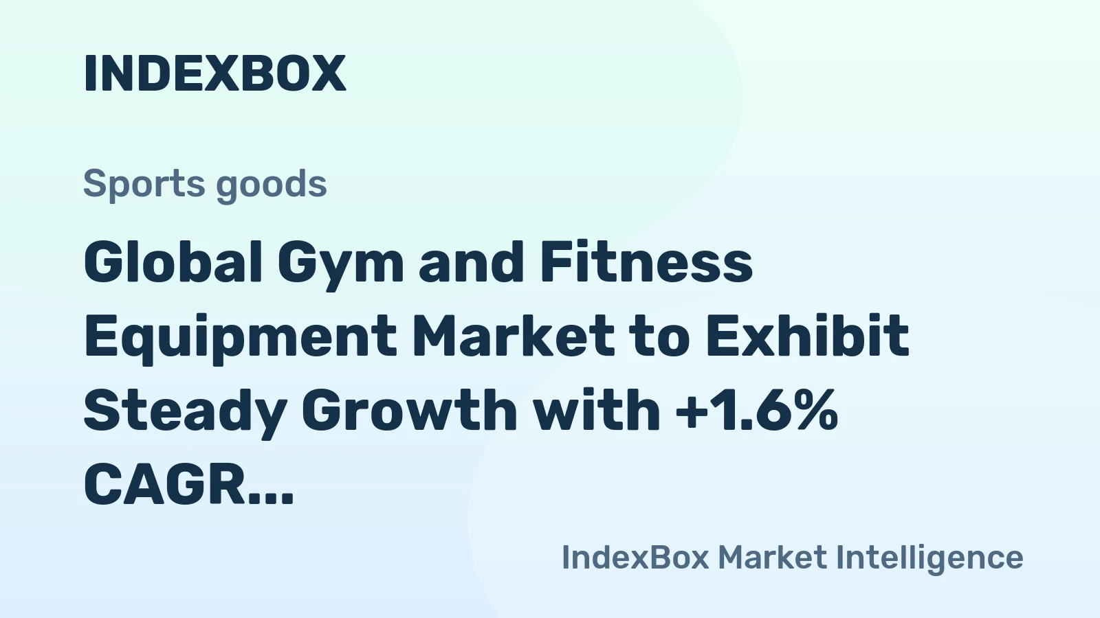Global Gym and Fitness Equipment Market to Exhibit Steady Growth with +1.6% CAGR, Projected to Reach 4.6M Tons by 2035