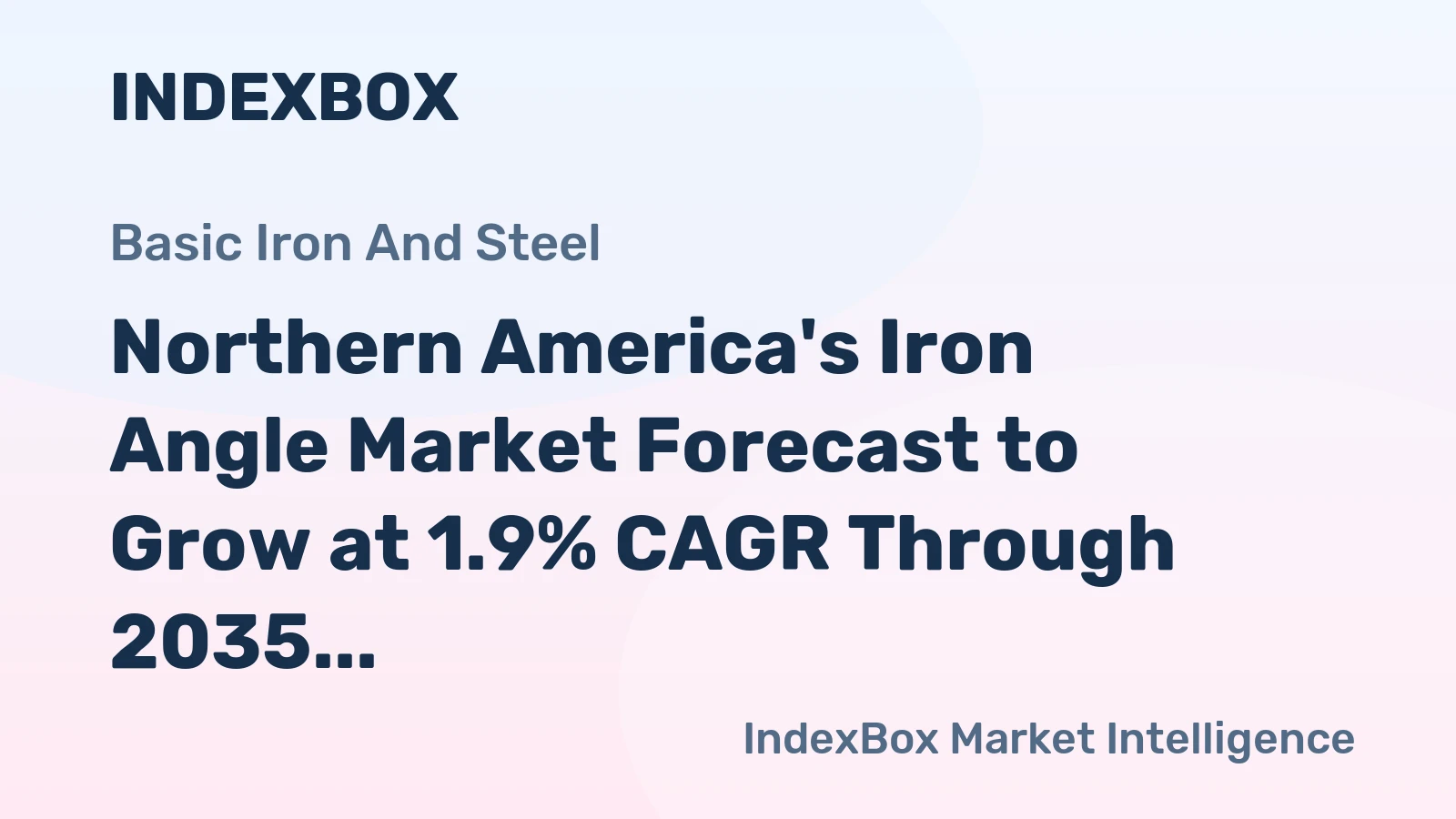 Northern America's Iron Angle Market Forecast to Grow at 1.9% CAGR Through 2035