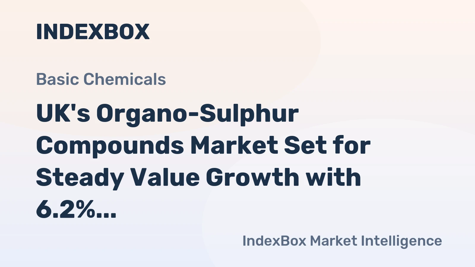 UK's Organo-Sulphur Compounds Market Set for Steady Value Growth with 6.2% CAGR