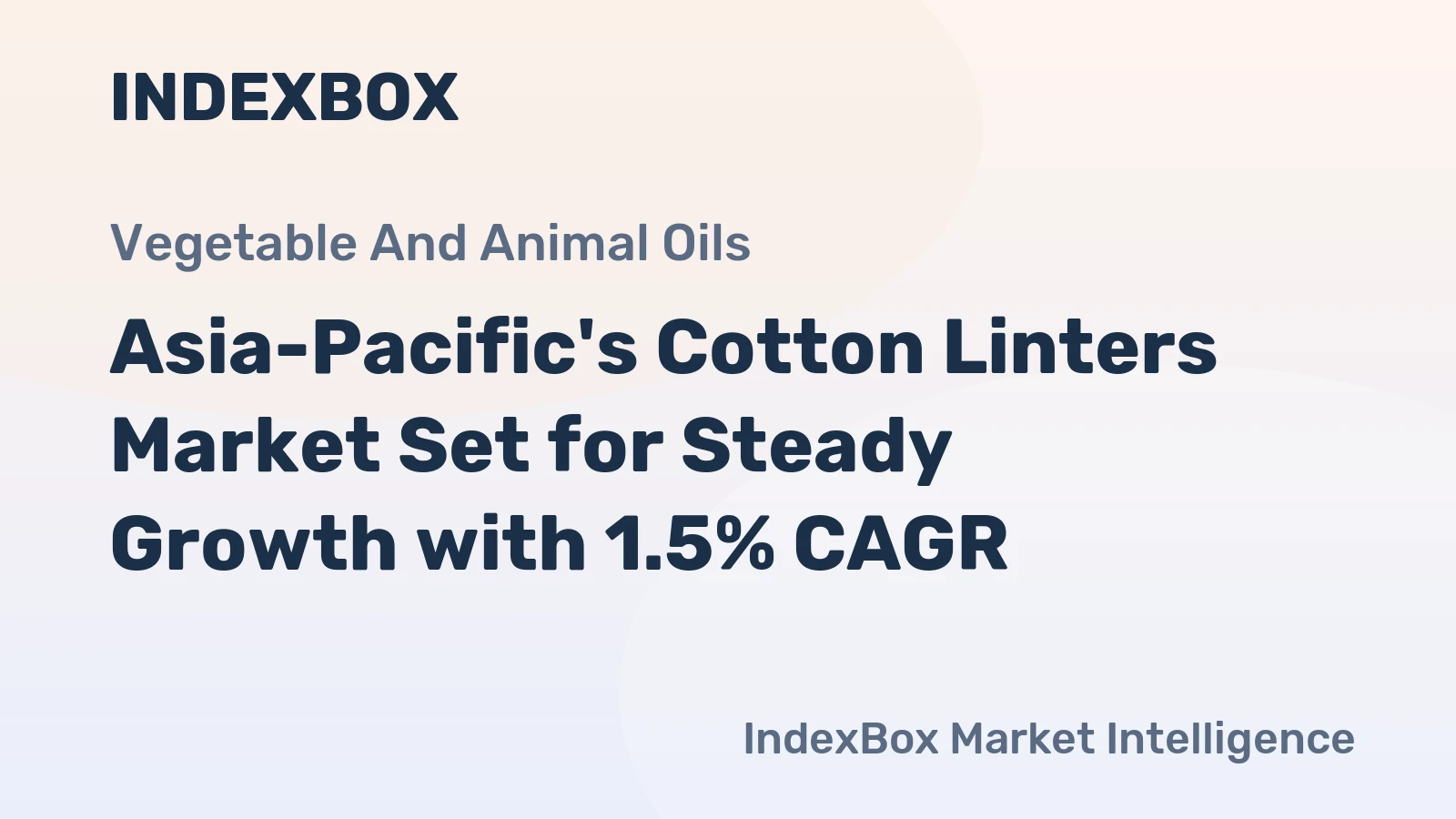 Asia-Pacific's Cotton Linters Market Set for Steady Growth with 1.5% CAGR