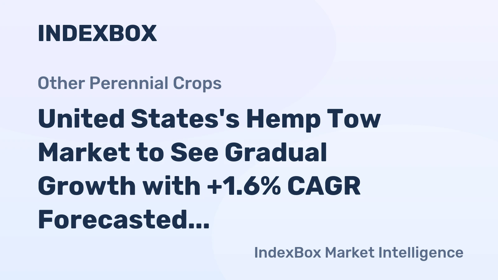 United States's Hemp Tow Market to See Gradual Growth with +1.6% CAGR Forecasted from 2024 to 2035