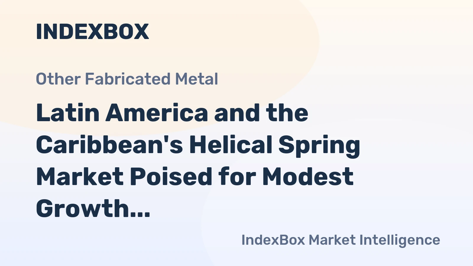 Latin America and the Caribbean's Helical Spring Market Poised for Modest Growth With +0.9% CAGR Through 2035