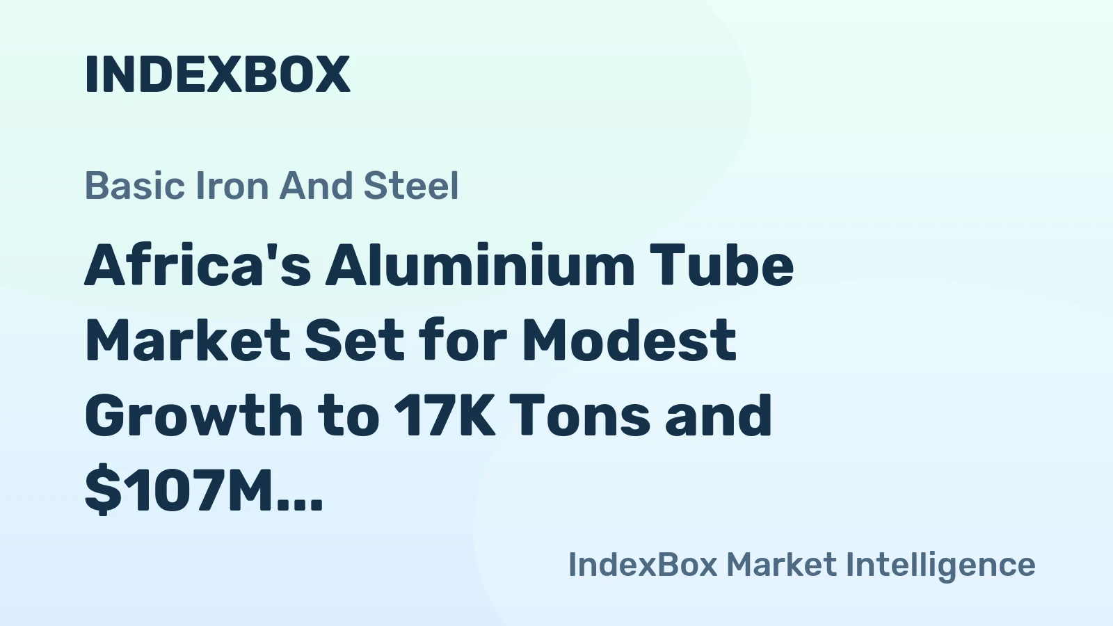 Africa's Aluminium Tube Market Set for Modest Growth to 17K Tons and $107M by 2035