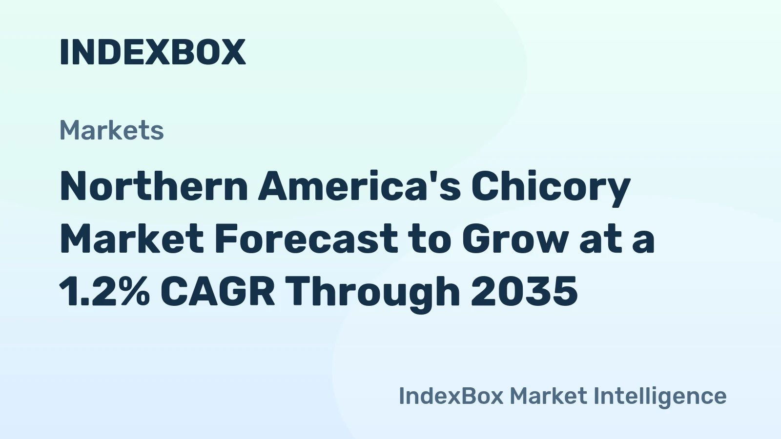 Northern America's Chicory Market Forecast to Grow at a 1.2% CAGR Through 2035