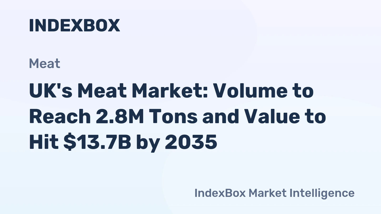 UK's Meat Market: Volume to Reach 2.8M Tons and Value to Hit $13.7B by 2035