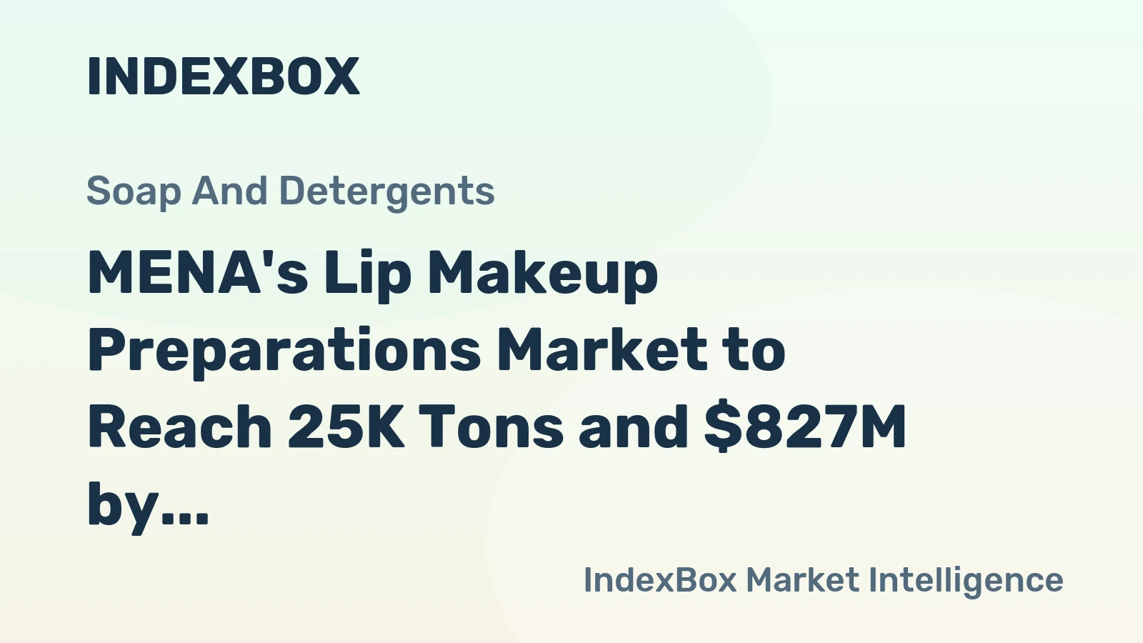 MENA's Lip Makeup Preparations Market to Reach 25K Tons and $827M by 2035, With +1.1% and +1.5% Growth Rates