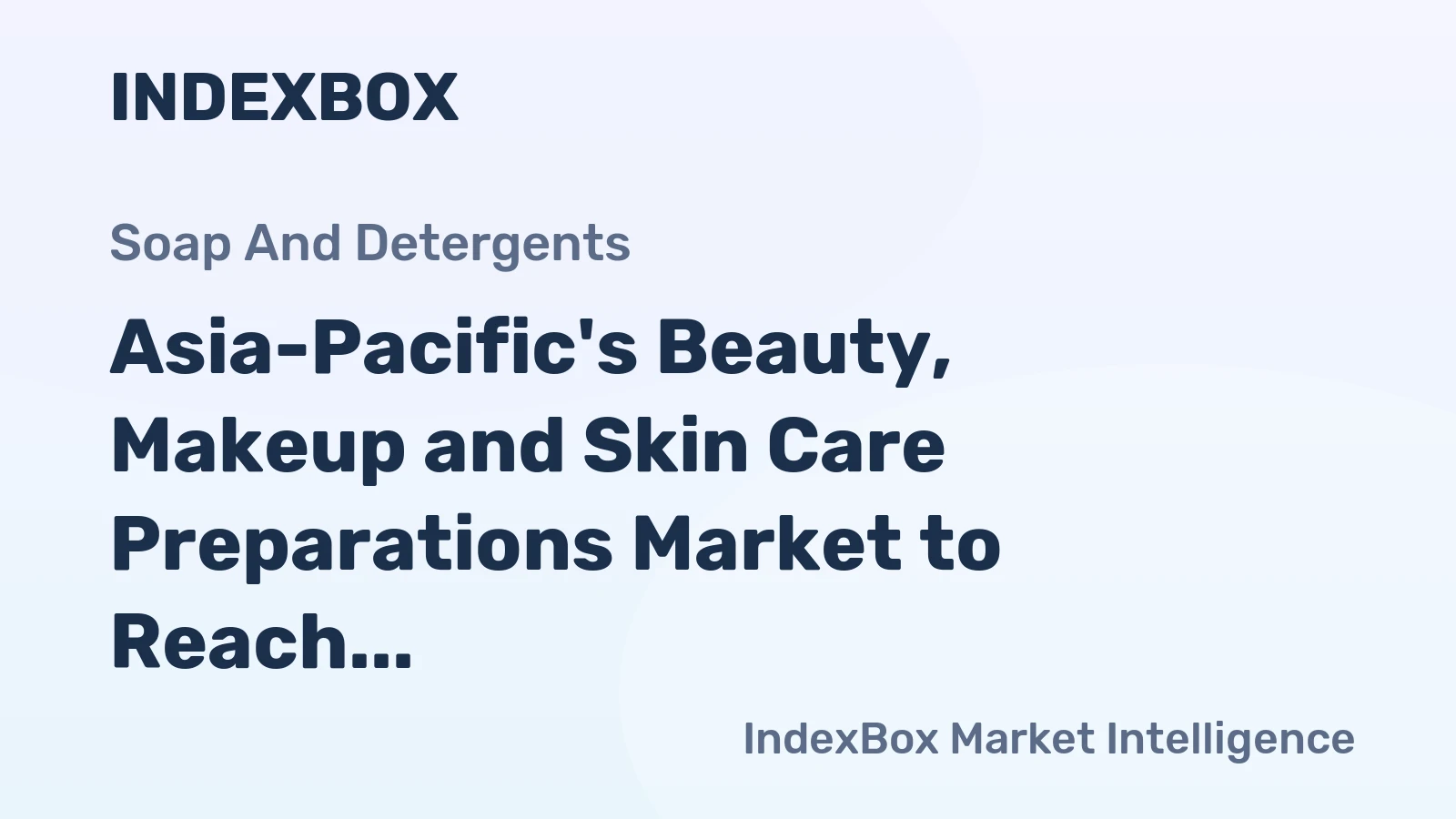 Asia-Pacific's Beauty, Makeup and Skin Care Preparations Market to Reach 2.9M Tons and $45.2B by 2035