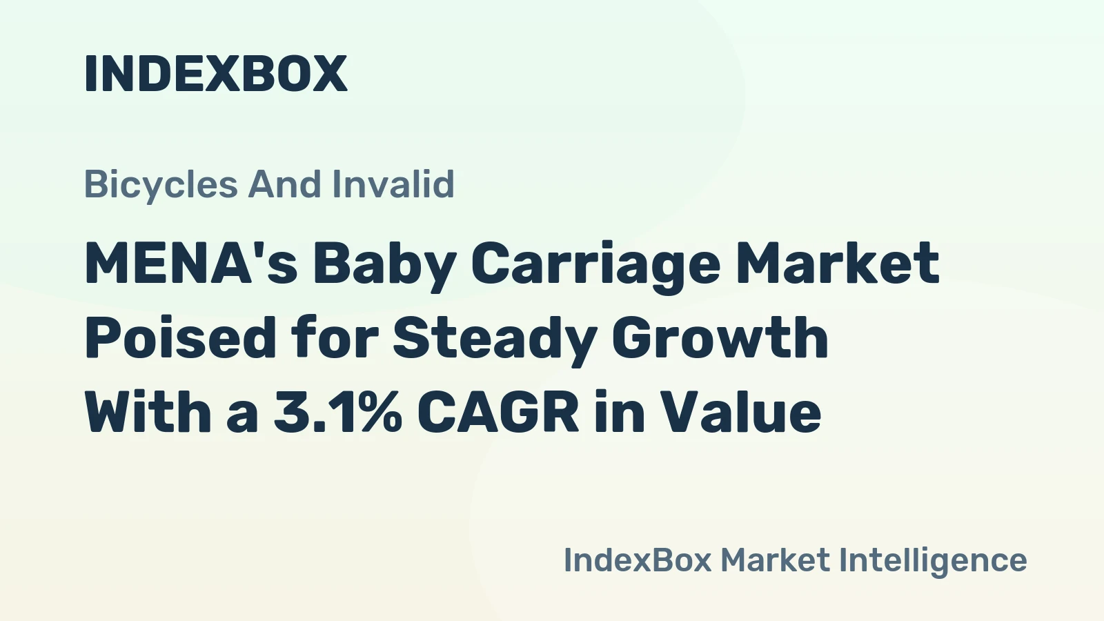 MENA's Baby Carriage Market Poised for Steady Growth With a 3.1% CAGR in Value