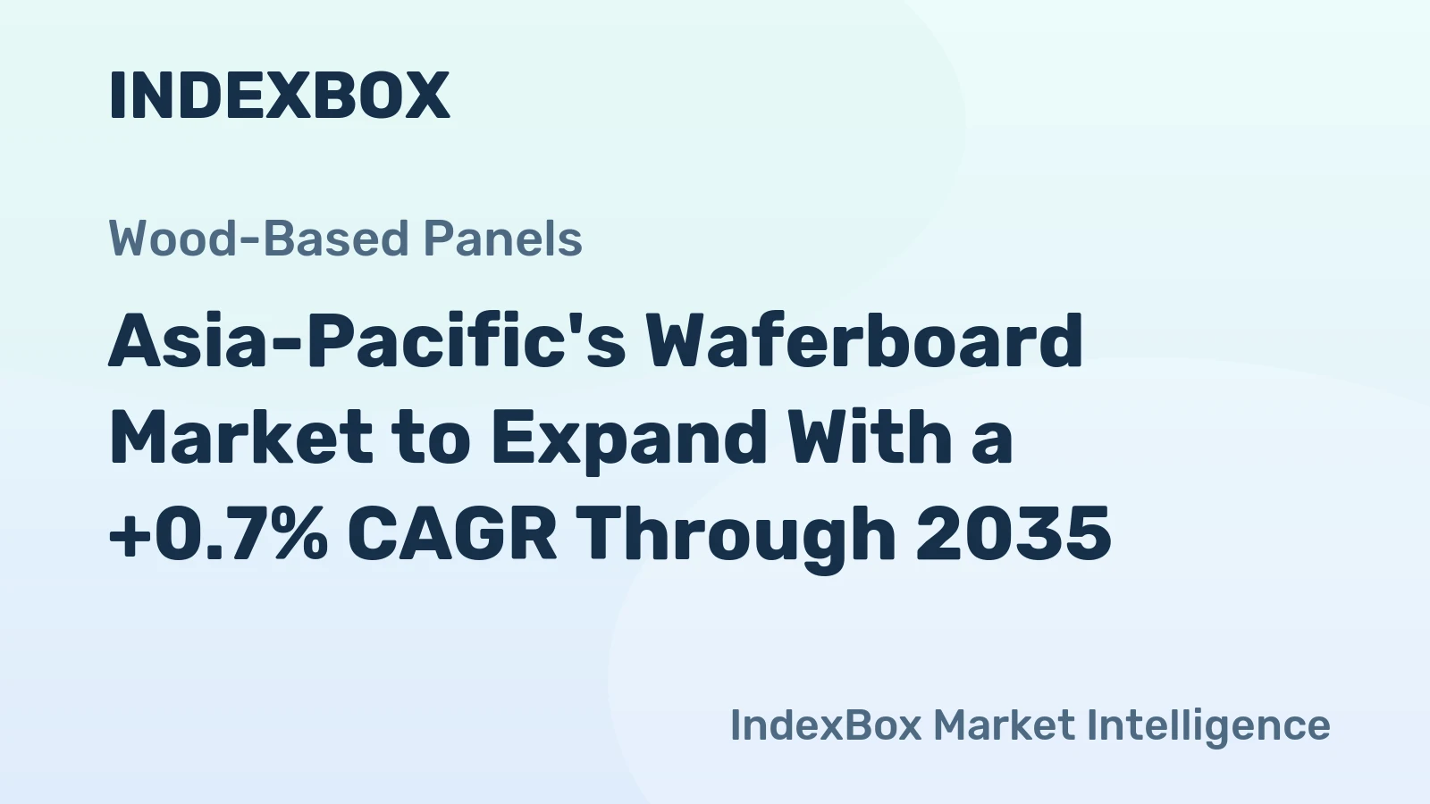 Asia-Pacific's Waferboard Market to Expand With a +0.7% CAGR Through 2035