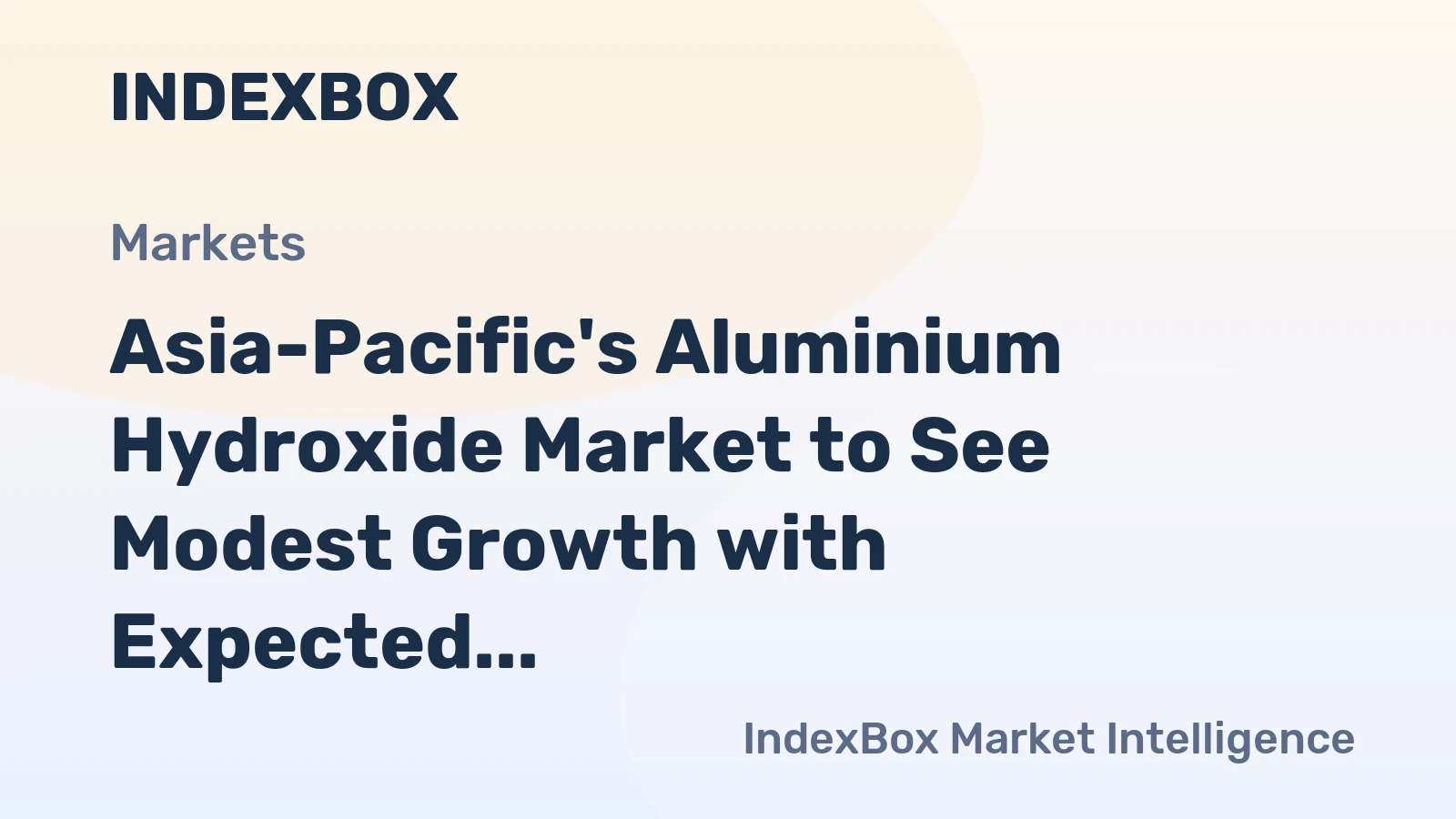 Asia-Pacific's Aluminium Hydroxide Market to See Modest Growth with Expected CAGR of +1.5% from 2024 to 2035