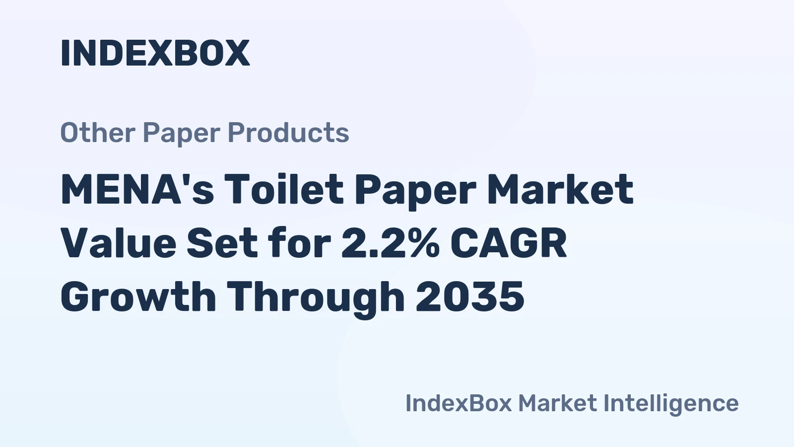 MENA's Toilet Paper Market Value Set for 2.2% CAGR Growth Through 2035
