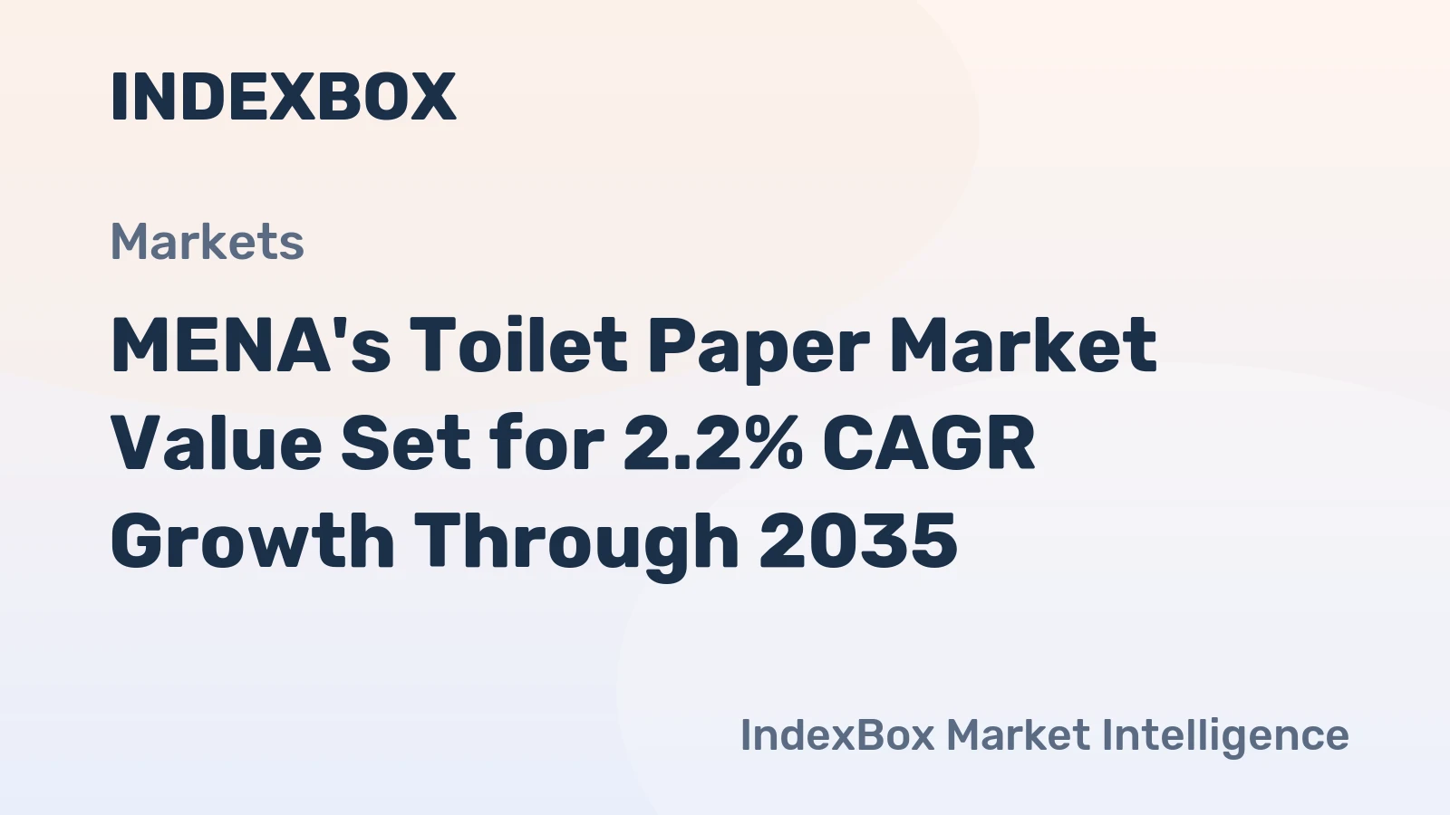 MENA's Toilet Paper Market Value Set for 2.2% CAGR Growth Through 2035