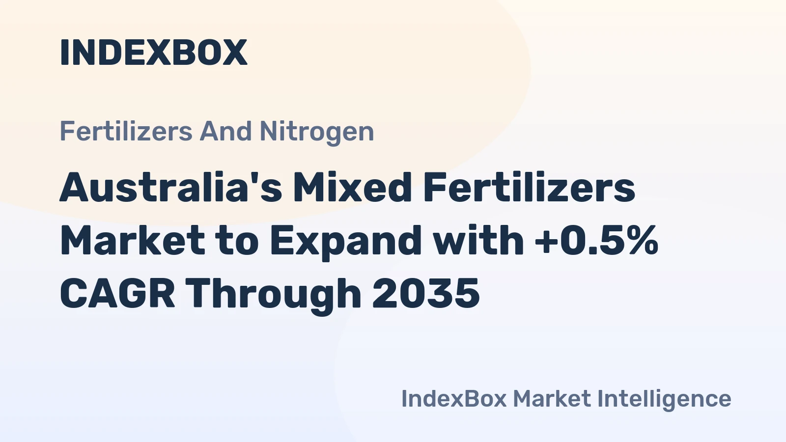 Australia's Mixed Fertilizers Market to Expand with +0.5% CAGR Through 2035
