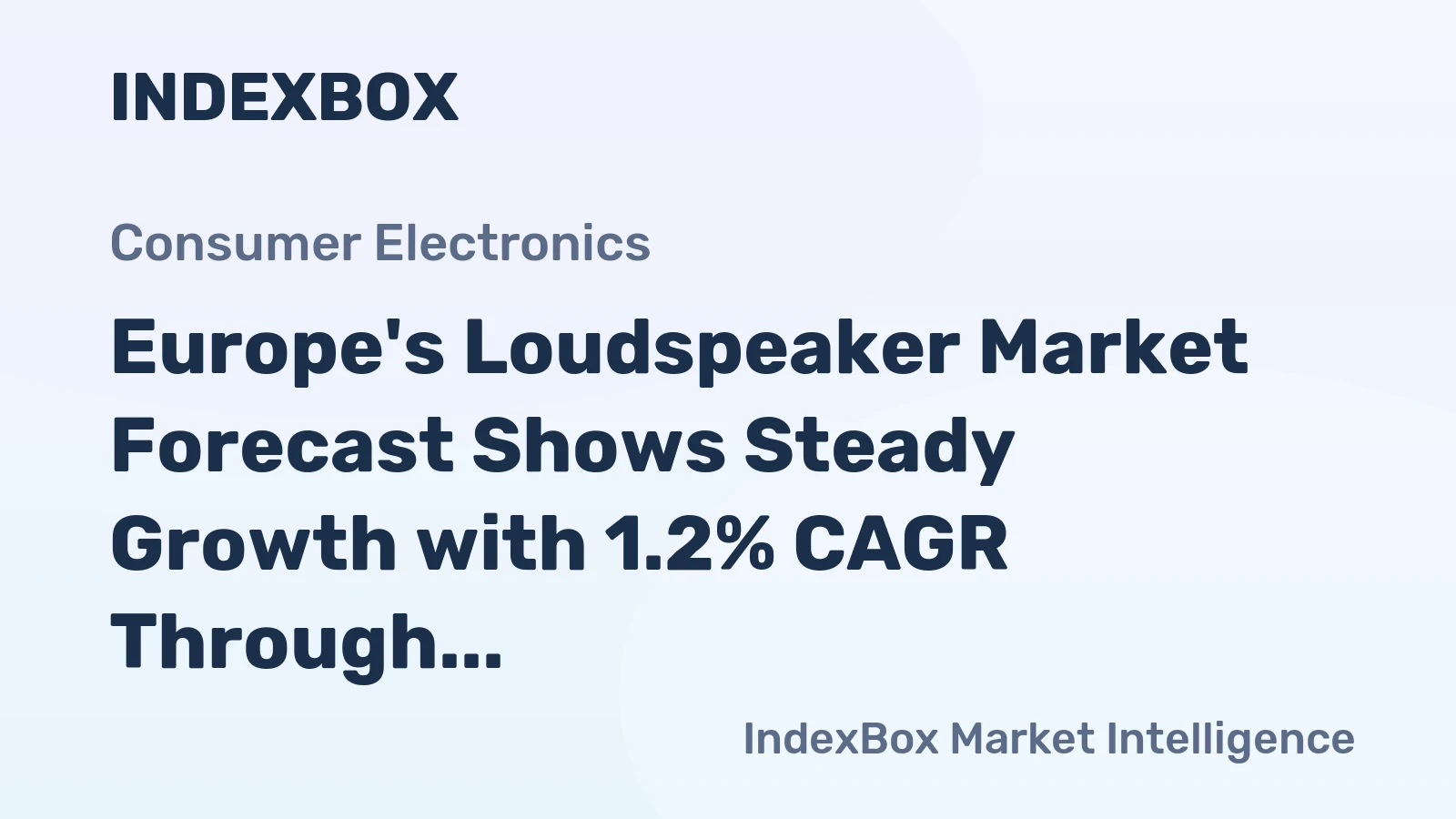Europe's Loudspeaker Market Forecast Shows Steady Growth with 1.2% CAGR Through 2035