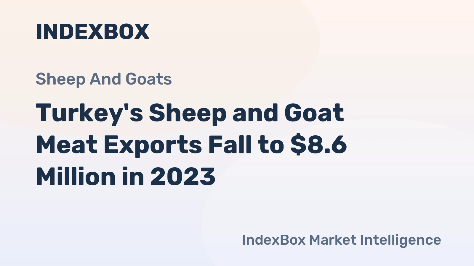 Turkey's Sheep and Goat Meat Exports Fall to $8.6 Million in 2023