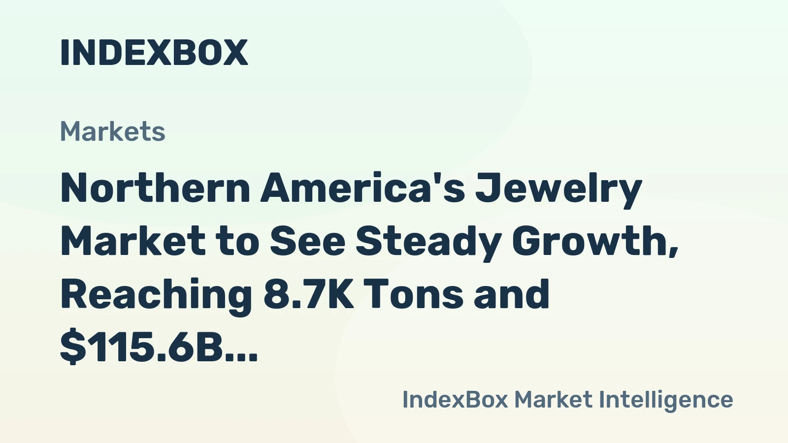 Northern America's Jewelry Market to See Steady Growth, Reaching 8.7K Tons and $115.6B by 2035