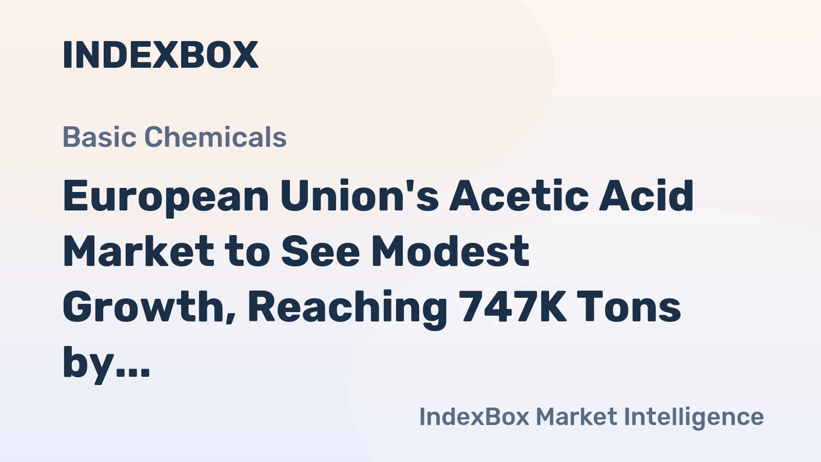 European Union's Acetic Acid Market to See Modest Growth, Reaching 747K Tons by 2035