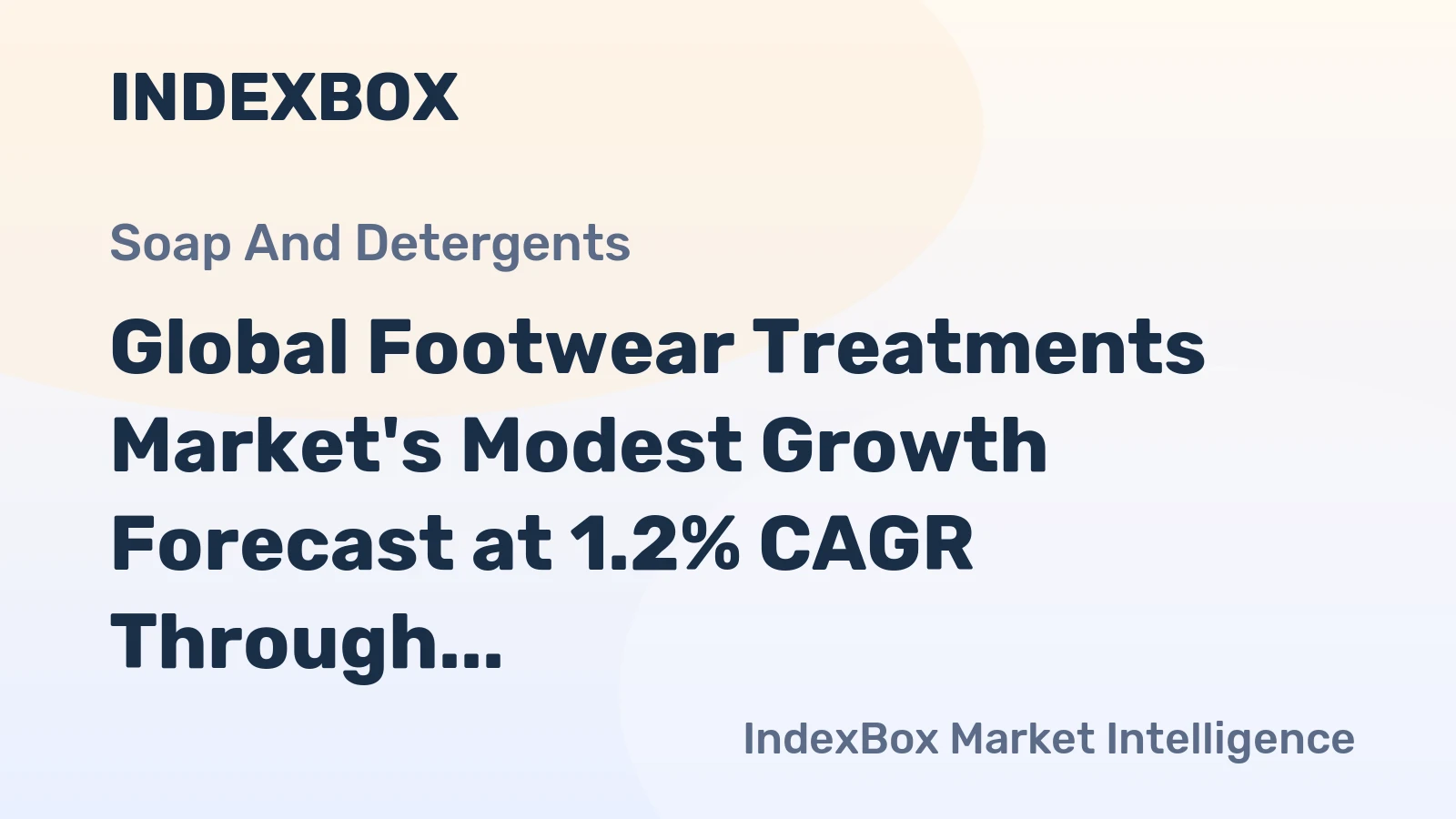 Global Footwear Treatments Market's Modest Growth Forecast at 1.2% CAGR Through 2035
