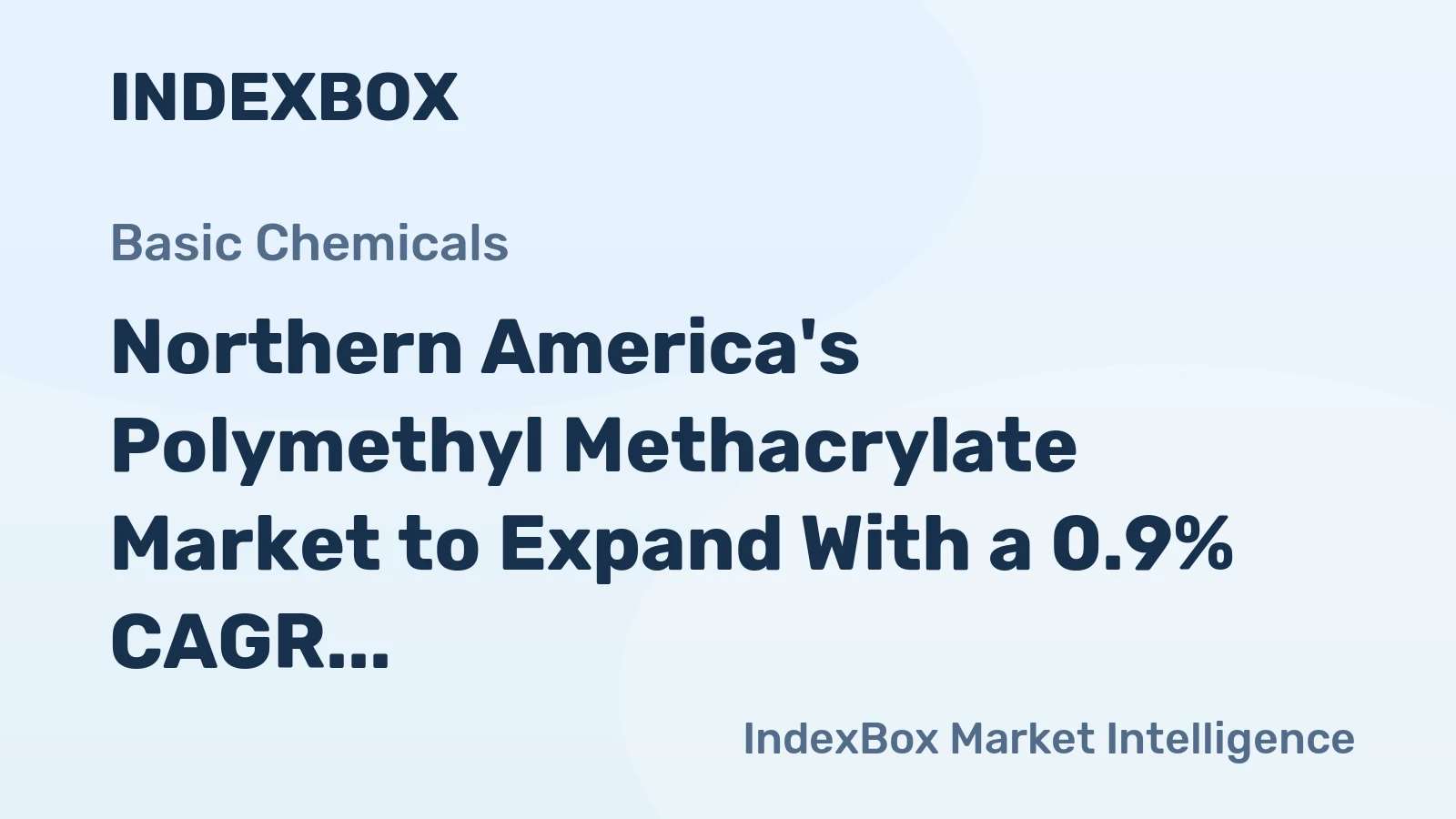 Northern America's Polymethyl Methacrylate Market to Expand With a 0.9% CAGR Through 2035