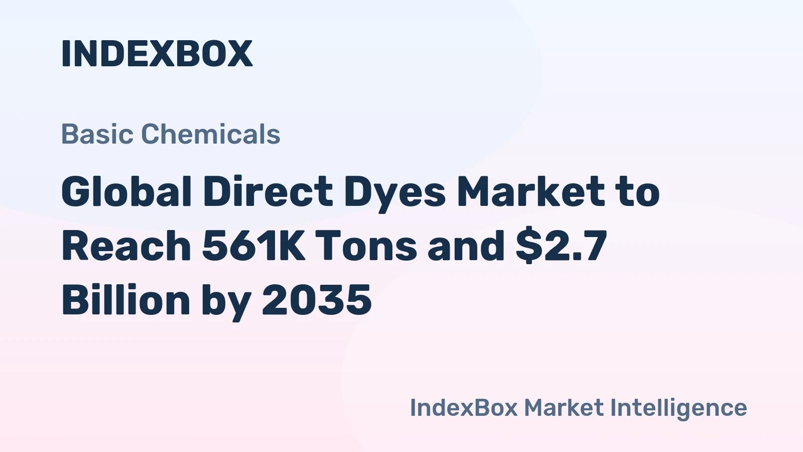 Global Direct Dyes Market to Reach 561K Tons and $2.7 Billion by 2035
