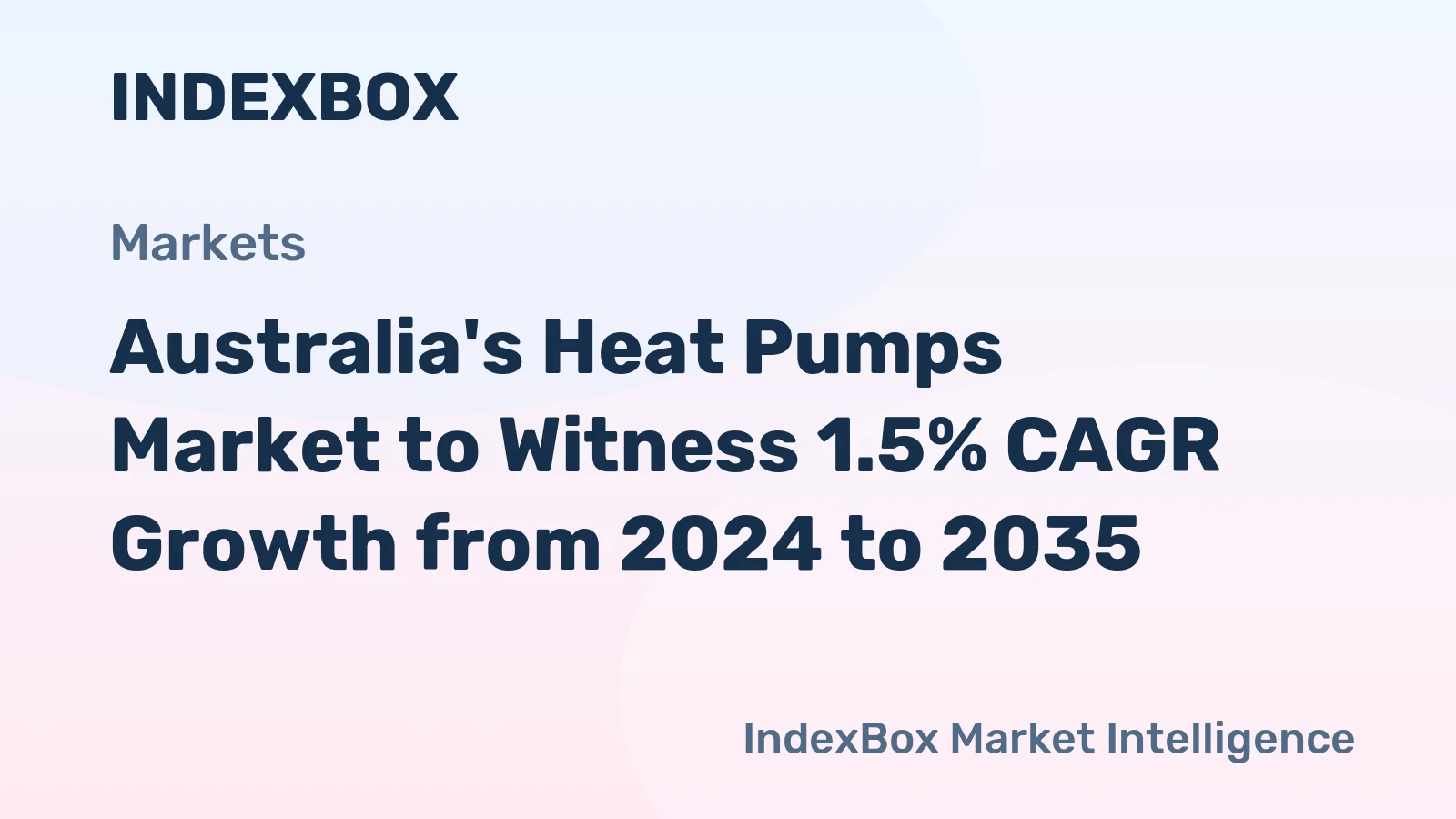 Australia's Heat Pumps Market to Witness 1.5% CAGR Growth from 2024 to 2035