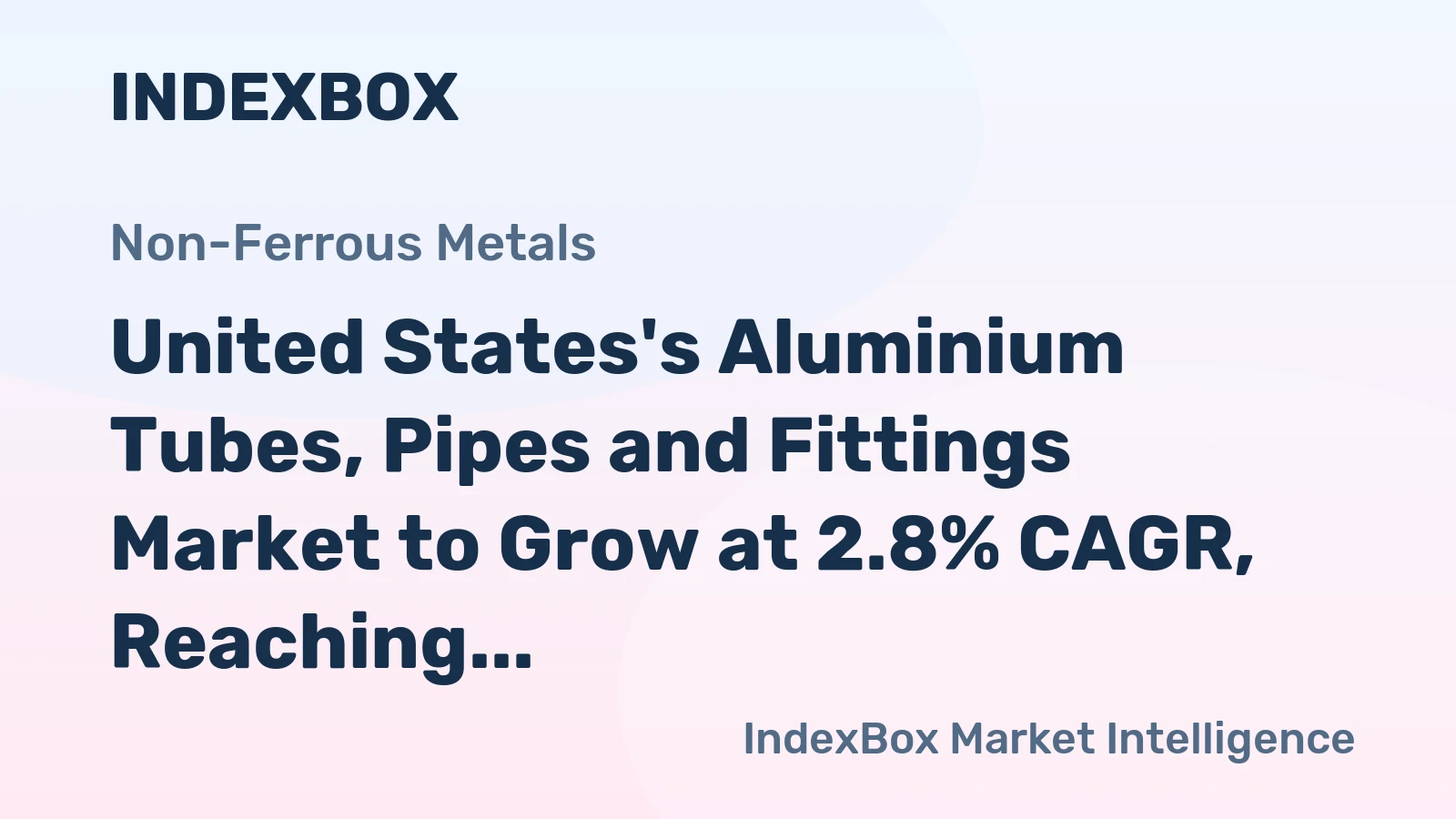 United States's Aluminium Tubes, Pipes and Fittings Market to Grow at 2.8% CAGR, Reaching $3.5B by 2035