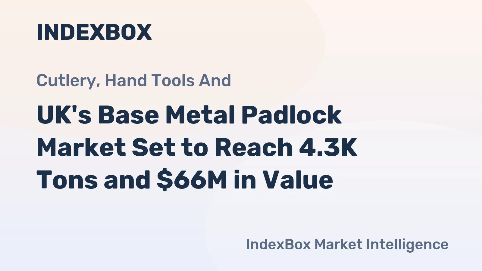 UK's Base Metal Padlock Market Set to Reach 4.3K Tons and $66M in Value