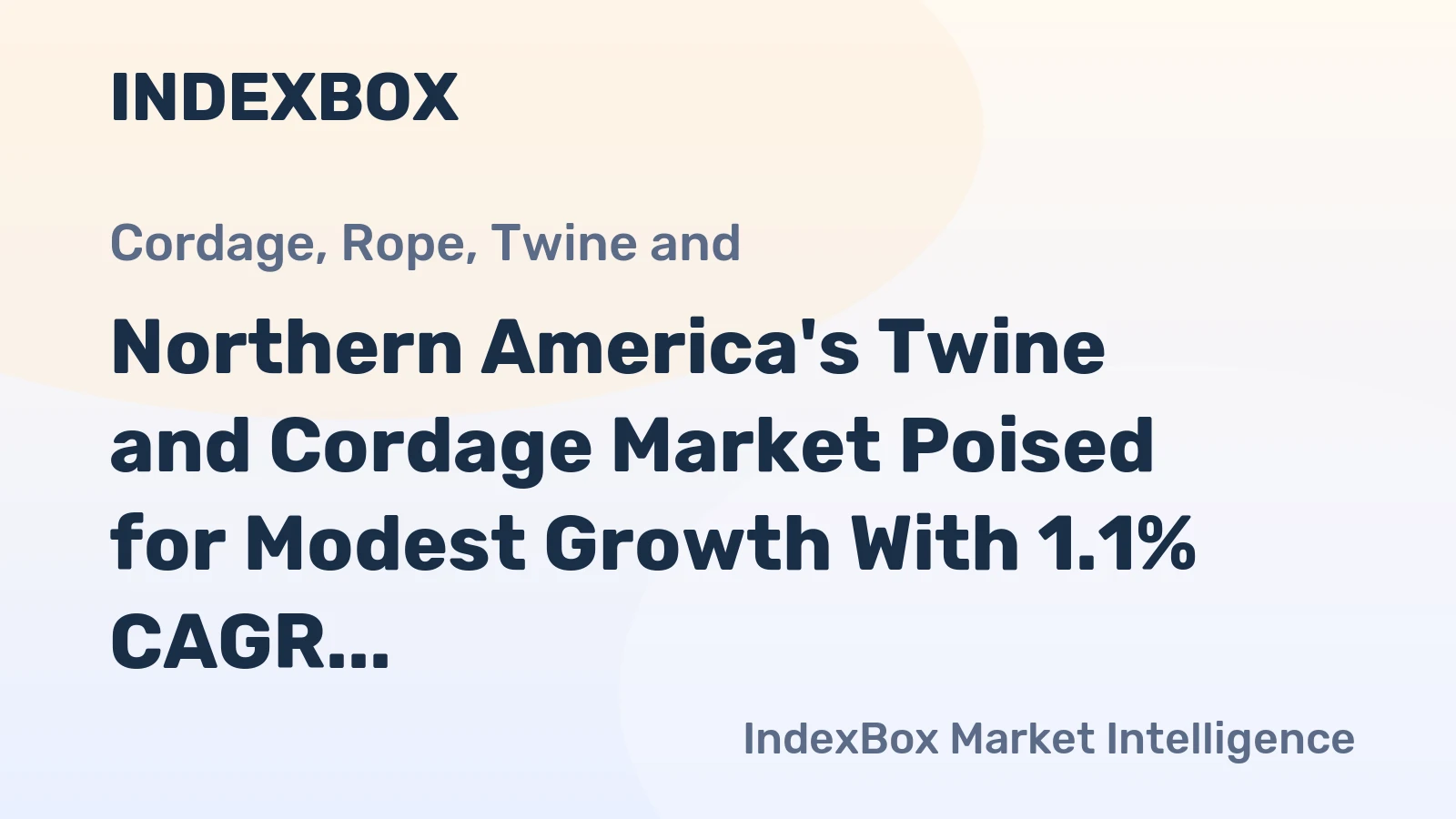 Northern America's Twine and Cordage Market Poised for Modest Growth With 1.1% CAGR Through 2035