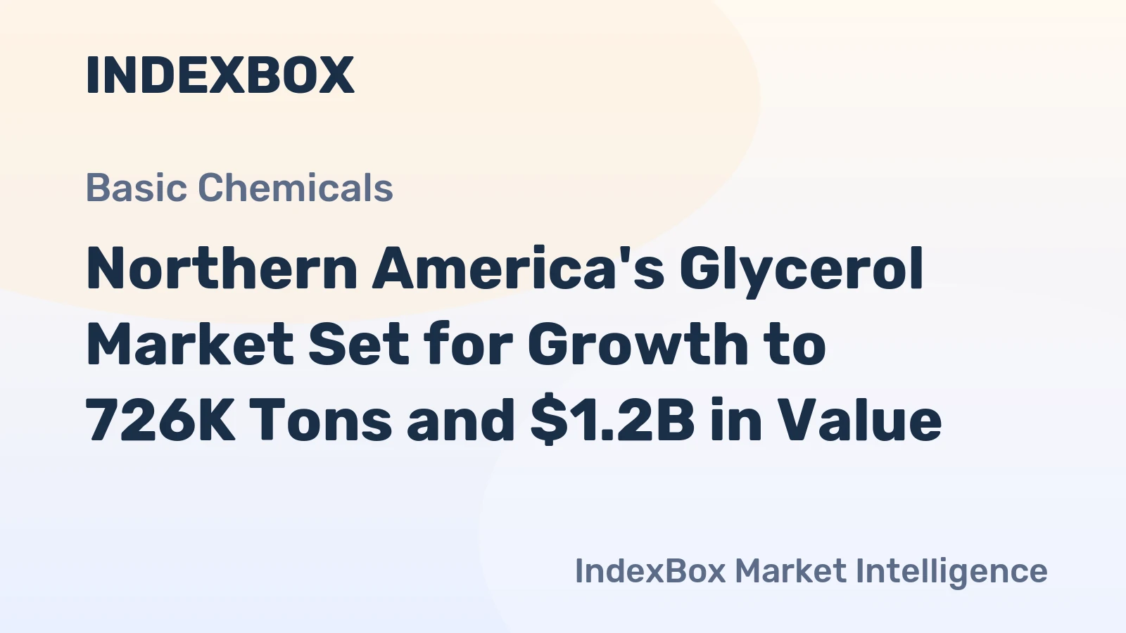 Northern America's Glycerol Market Set for Growth to 726K Tons and $1.2B in Value