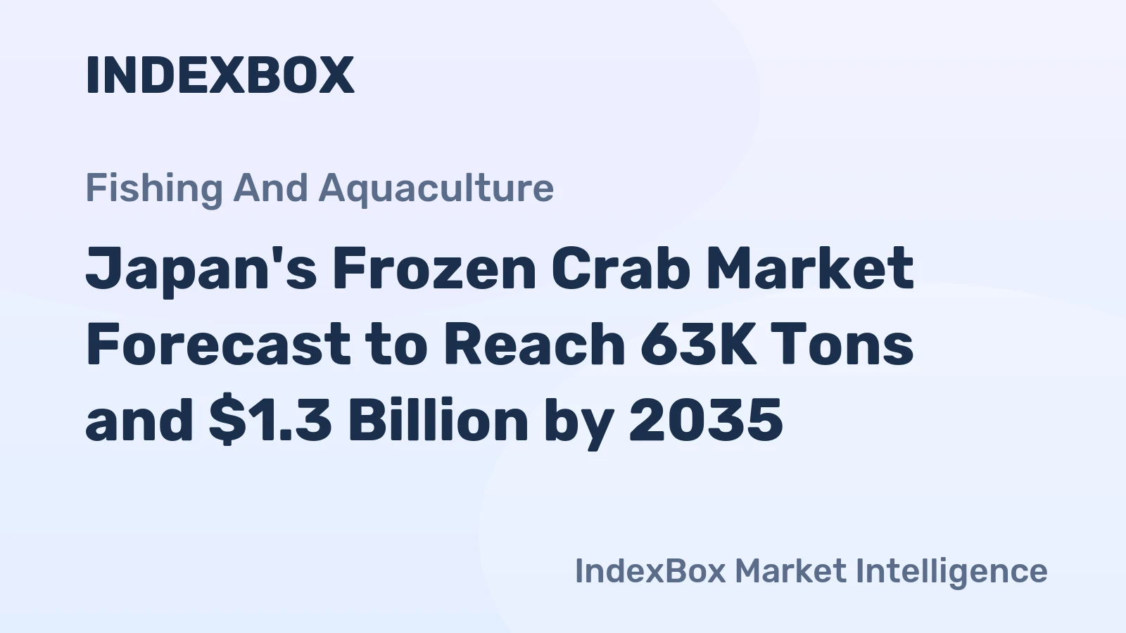 Japan's Frozen Crab Market Forecast to Reach 63K Tons and $1.3 Billion by 2035