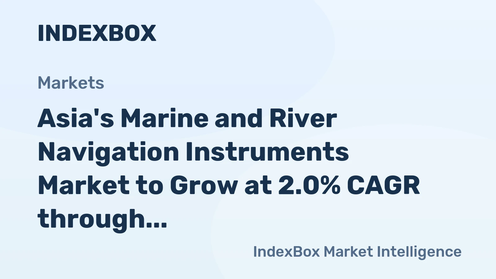 Asia's Marine and River Navigation Instruments Market to Grow at 2.0% CAGR through 2035
