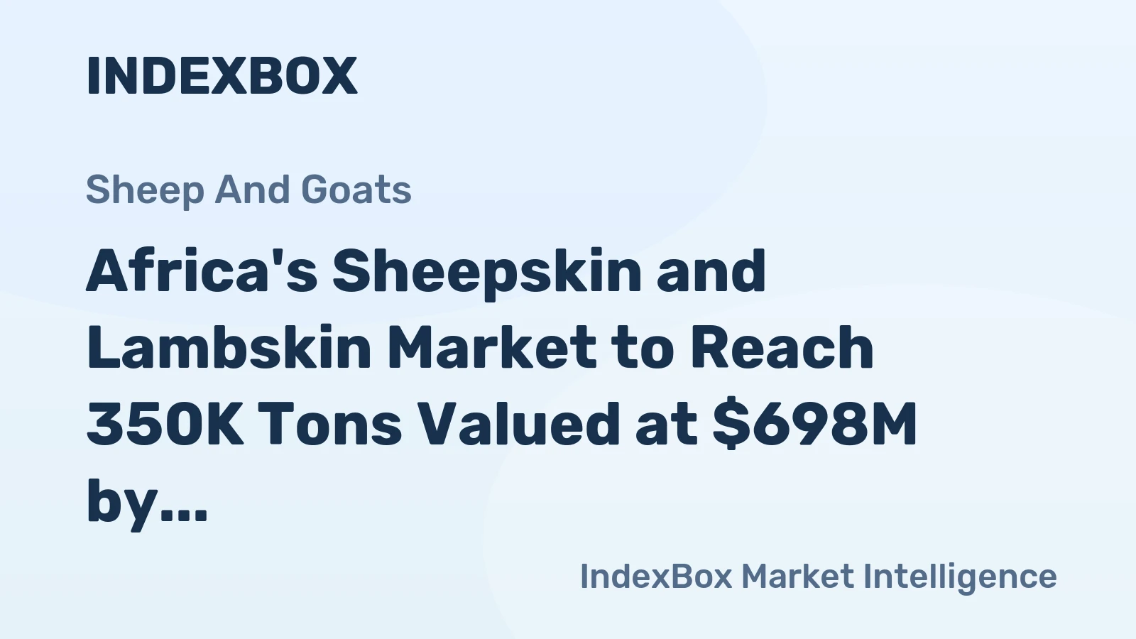 Africa's Sheepskin and Lambskin Market to Reach 350K Tons Valued at $698M by 2035