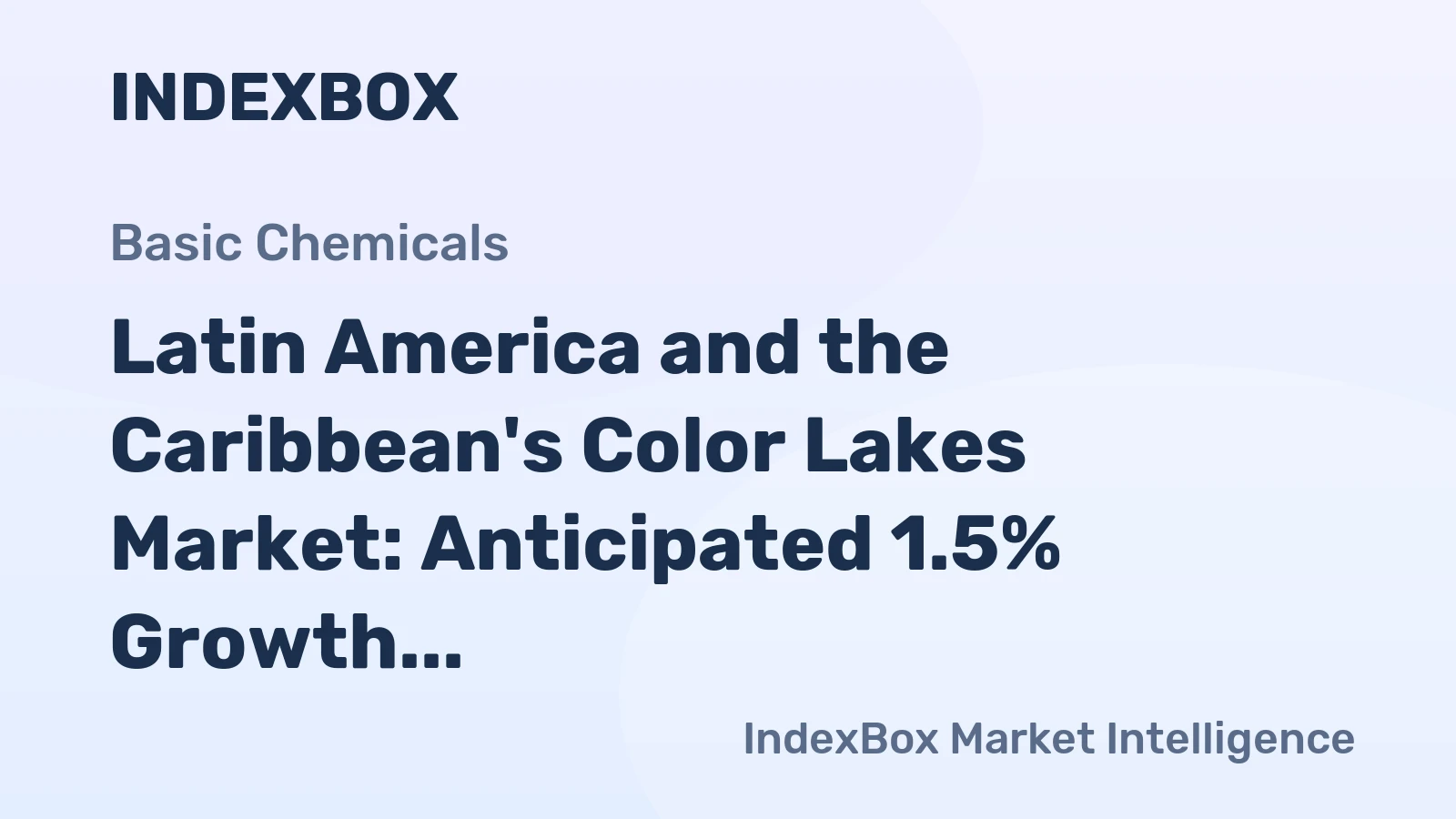 Latin America and the Caribbean's Color Lakes Market: Anticipated 1.5% Growth in Volume to 24K Tons and -0.3% Decline in Value to $500M by 2035