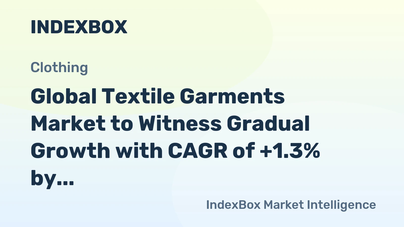 Global Textile Garments Market to Witness Gradual Growth with CAGR of +1.3% by 2035