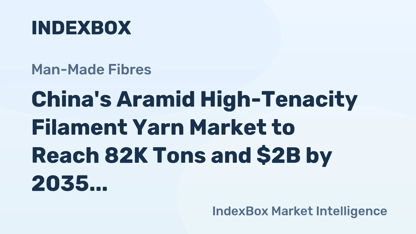 China's Aramid High-Tenacity Filament Yarn Market to Reach 82K Tons and $2B by 2035