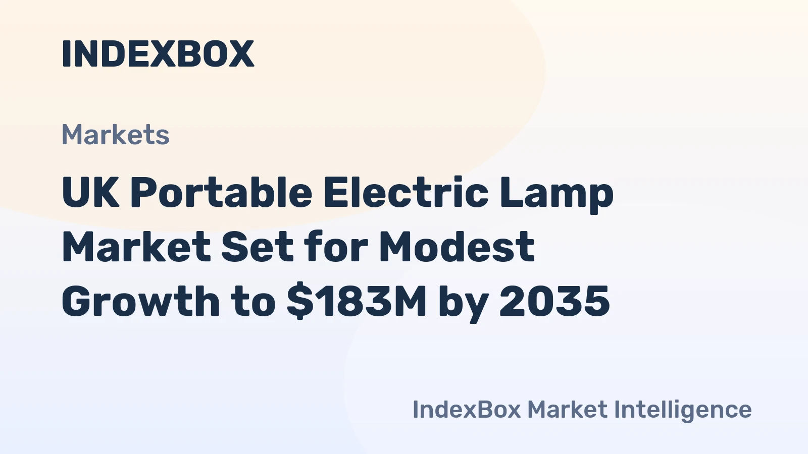 UK Portable Electric Lamp Market Set for Modest Growth to $183M by 2035