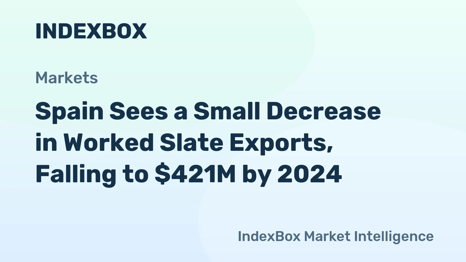 Spain Sees a Small Decrease in Worked Slate Exports, Falling to $421M by 2024