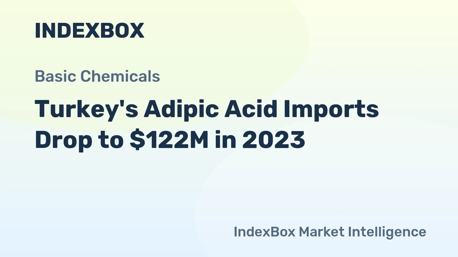 Turkey's Adipic Acid Imports Drop to $122M in 2023