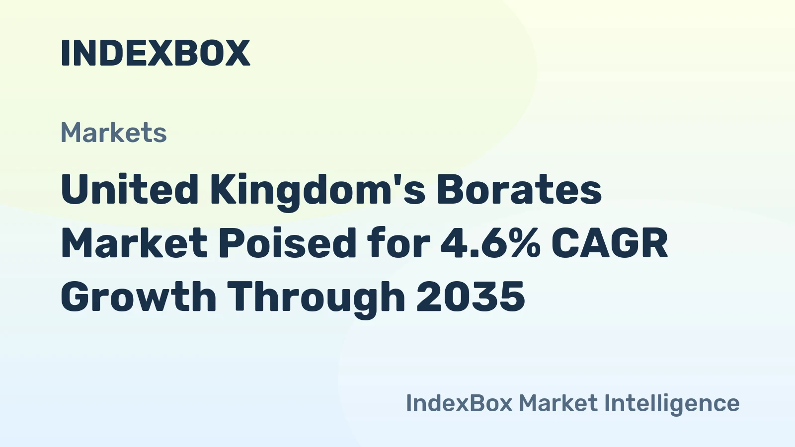 United Kingdom's Borates Market Poised for 4.6% CAGR Growth Through 2035