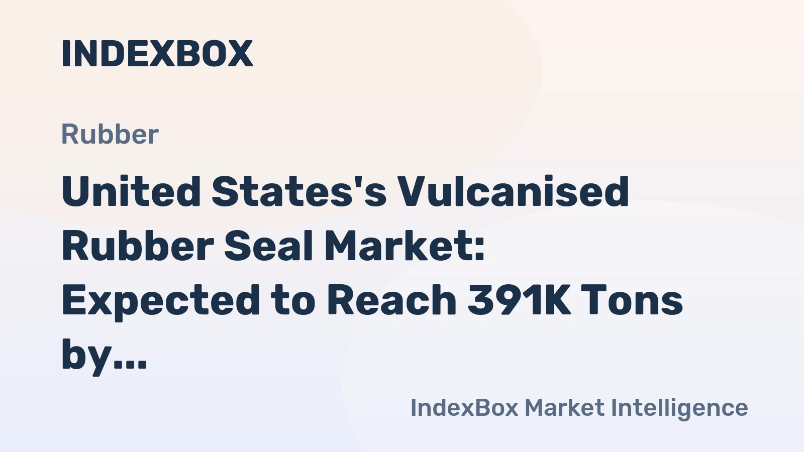 United States's Vulcanised Rubber Seal Market: Expected to Reach 391K Tons by 2035, Valued at $5.3B