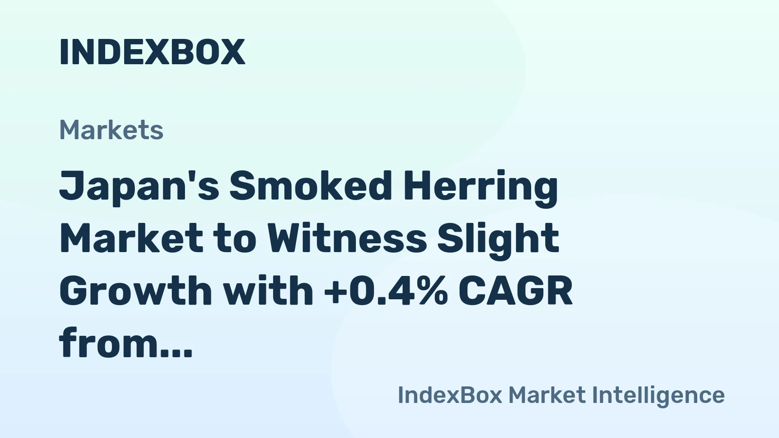 Japan's Smoked Herring Market to Witness Slight Growth with +0.4% CAGR from 2024 to 2035